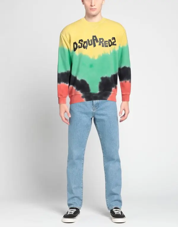 Dsquared2 Cotton Sweatshirt - Yellow
