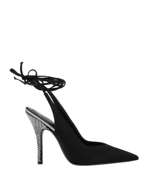 Attico Pumps With Buckle-fastening Ankle Strap - Black