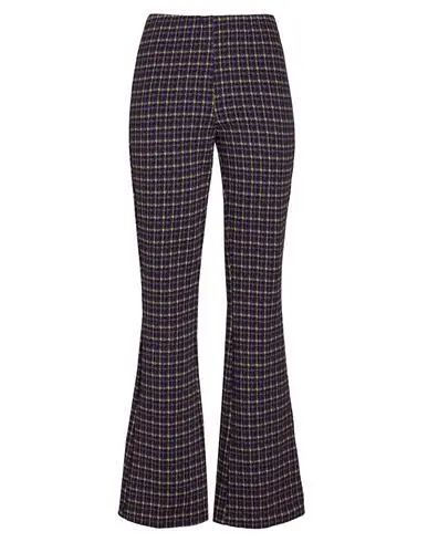 8 BY YOOX High-waisted Houndstooth Flared Pants - Purple