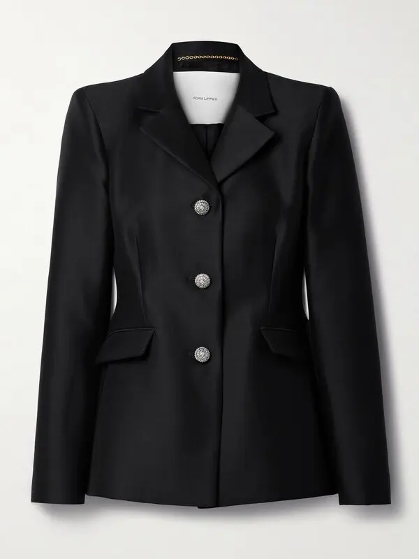 Adam Lippes Wool And Silk-blend Radzimir Blazer