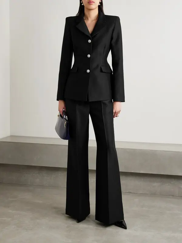 Adam Lippes Wool And Silk-blend Radzimir Blazer