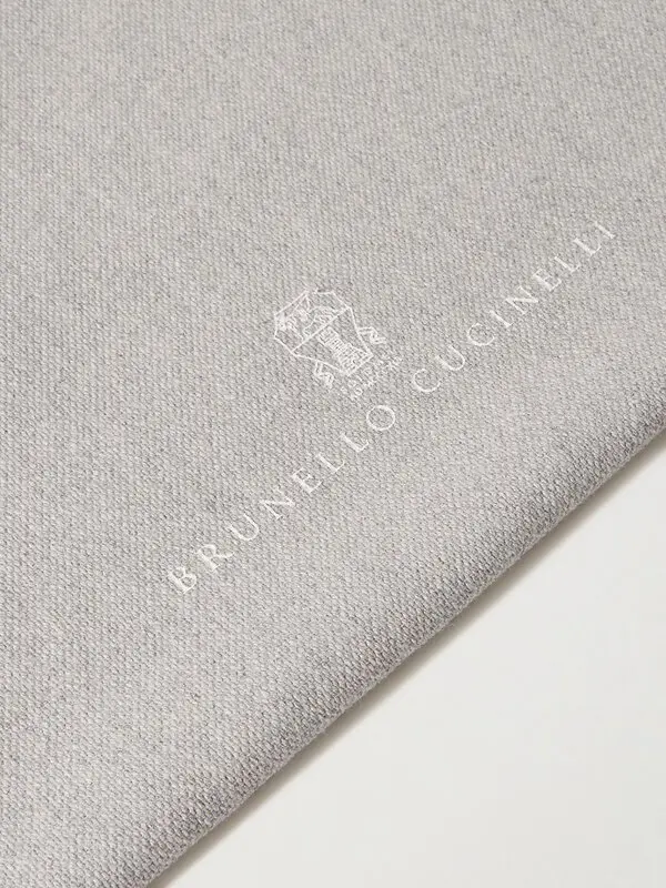 Brunello Cucinelli Leather-trimmed Canvas Tote