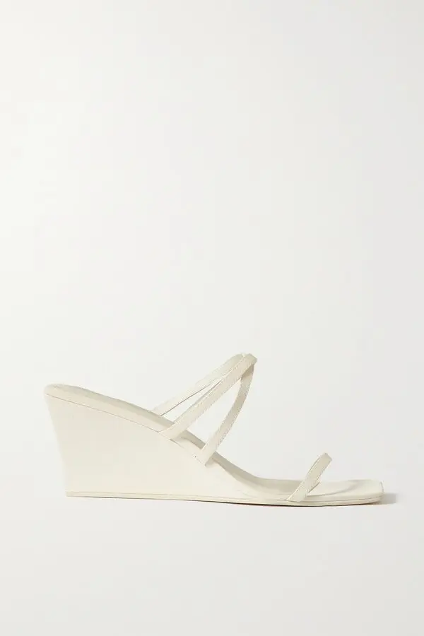 ST. AGNI Net Sustain Wedge Sandals