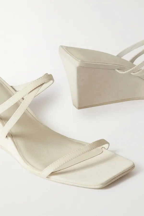 ST. AGNI Net Sustain Wedge Sandals