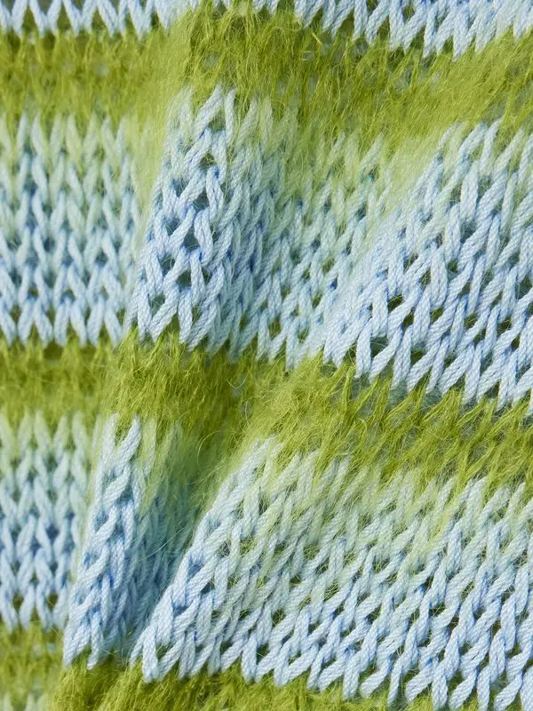 Marni Striped Cotton And Brushed Mohair-blend Sweater