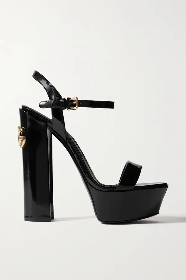 Dolce & Gabbana Keira Platform Sandals - Black
