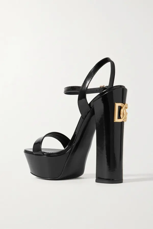 Dolce & Gabbana Keira Platform Sandals - Black