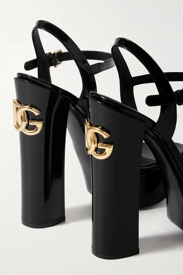 Dolce & Gabbana Keira Platform Sandals - Black