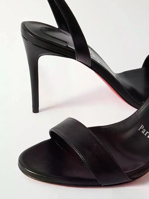 CHRISTIAN LOUBOUTIN Loubigirl 85 Leather Sandals - Black