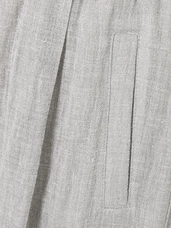 Brunello Cucinelli Crinkled Linen-blend Wide-leg Pants