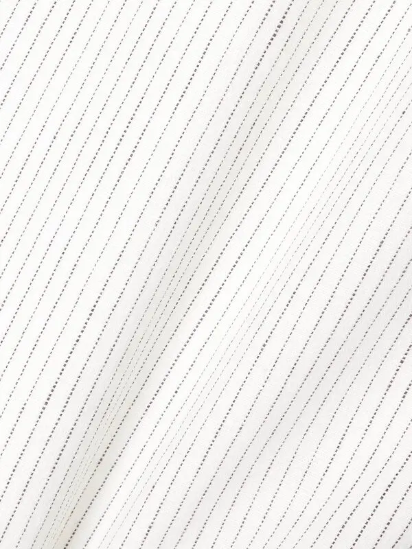 Brunello Cucinelli Pinstriped Linen-blend Blazer