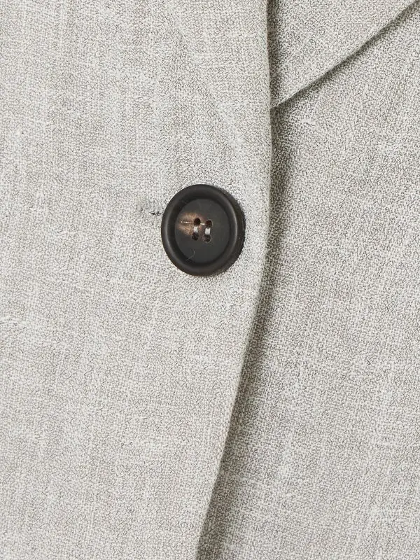 Brunello Cucinelli Crinkled Linen-blend Blazer