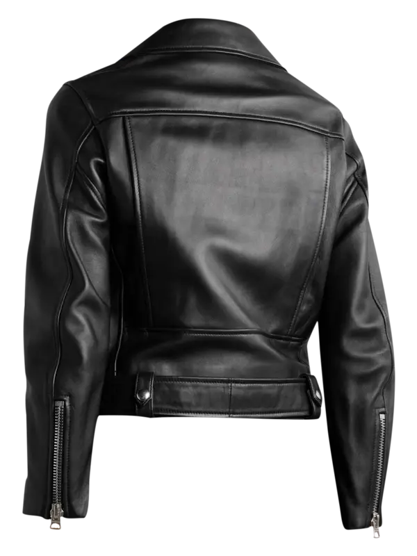Acne Studios Belted Leather Biker Jacket