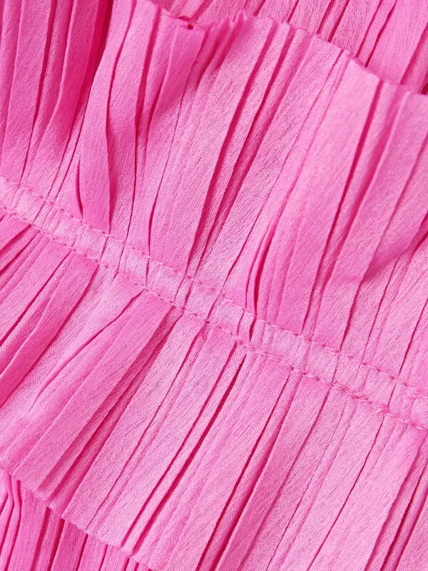knee length dresses for ladies Palladium Ruffled Strapless Mini Dress