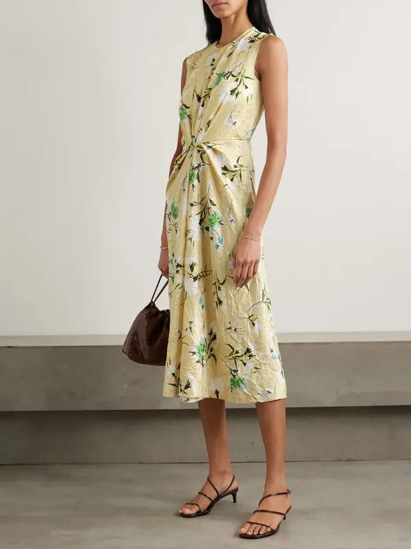 erdem floral print midi dress ERDEM