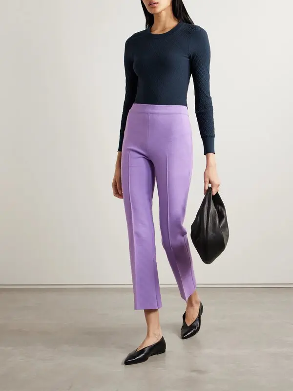 HIGH SPORT Stretch-cotton Jacquard-knit Bodysuit