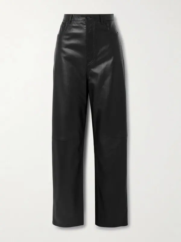 Wardrobe.NYC Leather Wide-leg Trousers