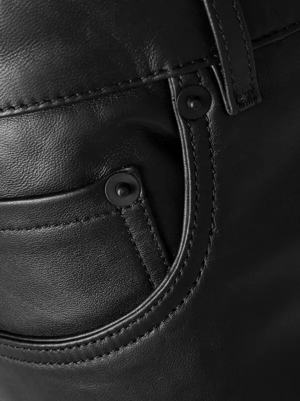 Wardrobe.NYC Leather Wide-leg Trousers