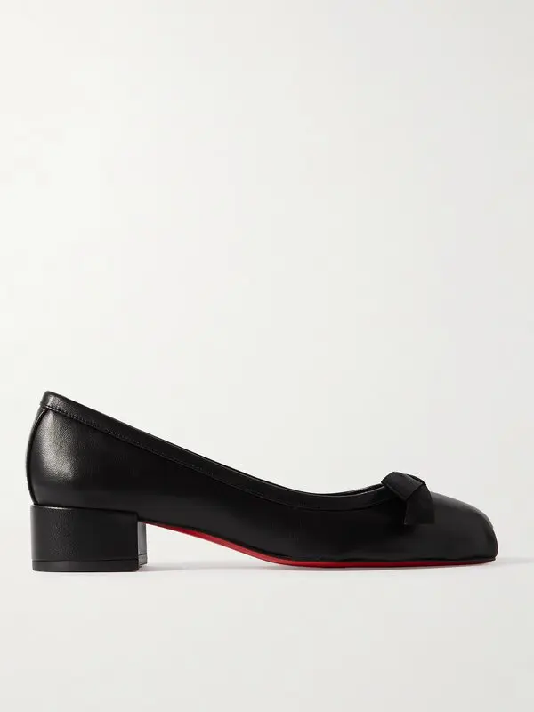 CHRISTIAN LOUBOUTIN Mamaflirt 30 Leather Ballet Pumps - Black