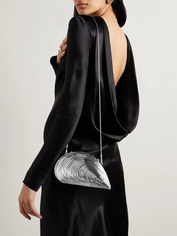 Simkhai Bridget Clutch - Silver