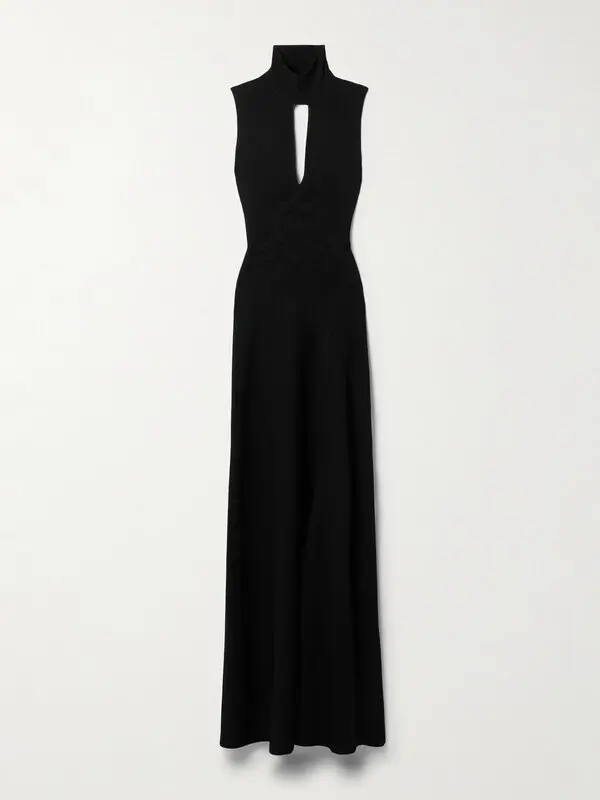 Victoria Beckham Cutout Stretch-knit Gown