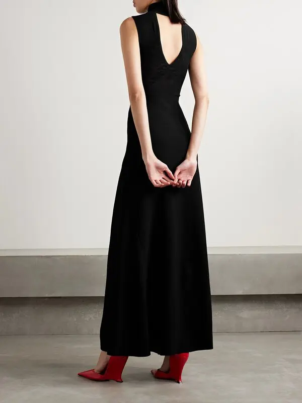 Victoria Beckham Cutout Stretch-knit Gown