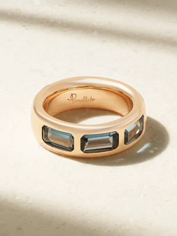Pomellato Iconica 18-karat Rose Topaz Ring - Gold