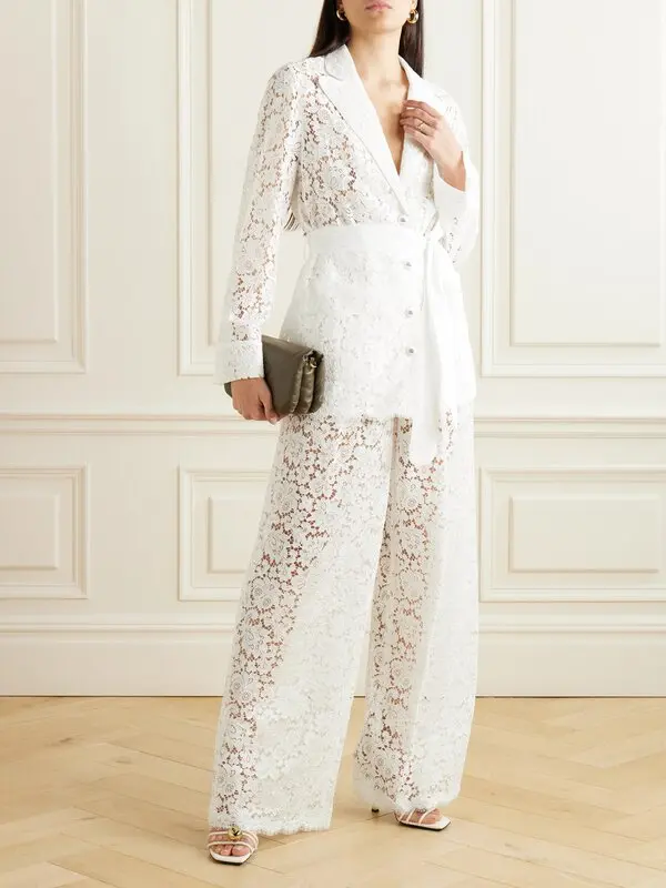 Dolce & Gabbana Belted Lace Jacket