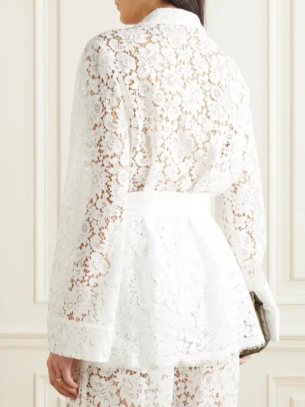 Dolce & Gabbana Belted Lace Jacket