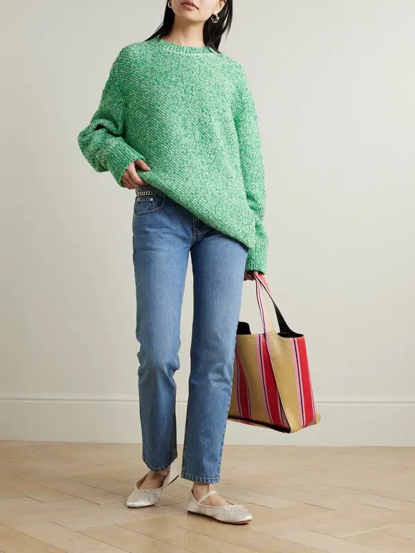 Stella McCartney Net Sustain Falabella Chain-embellished Jeans