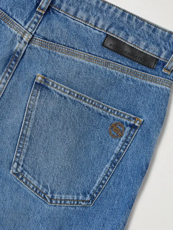 Stella McCartney Net Sustain Falabella Chain-embellished Jeans