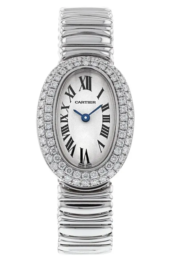 WATCHFINDER & CO. Cartier Preowned Baignoire Diamond Bracelet Watch