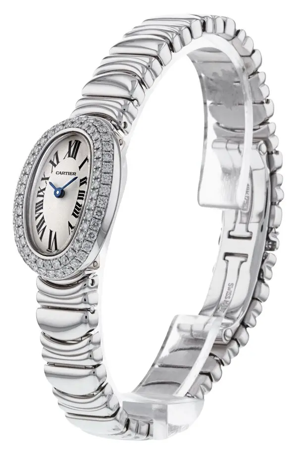 WATCHFINDER & CO. Cartier Preowned Baignoire Diamond Bracelet Watch