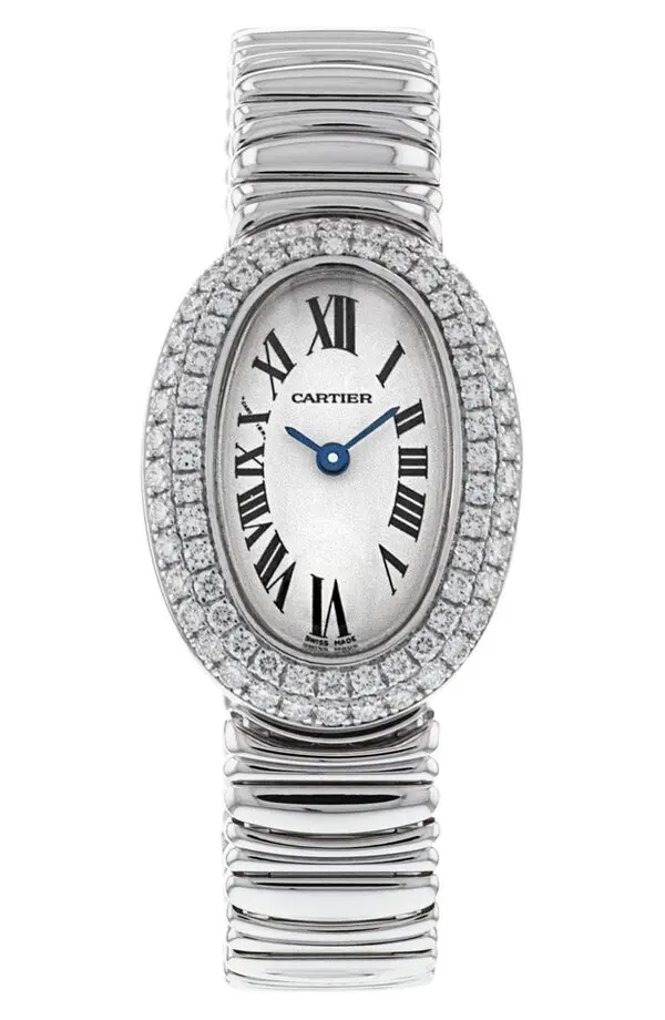 WATCHFINDER & CO. Cartier Preowned Baignoire Diamond Bracelet Watch