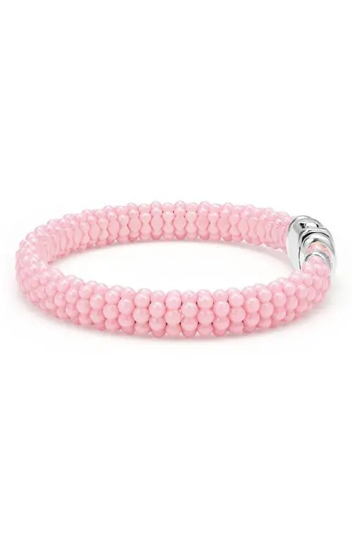 Lagos Caviar Ceramic Beaded Bracelet - Pink