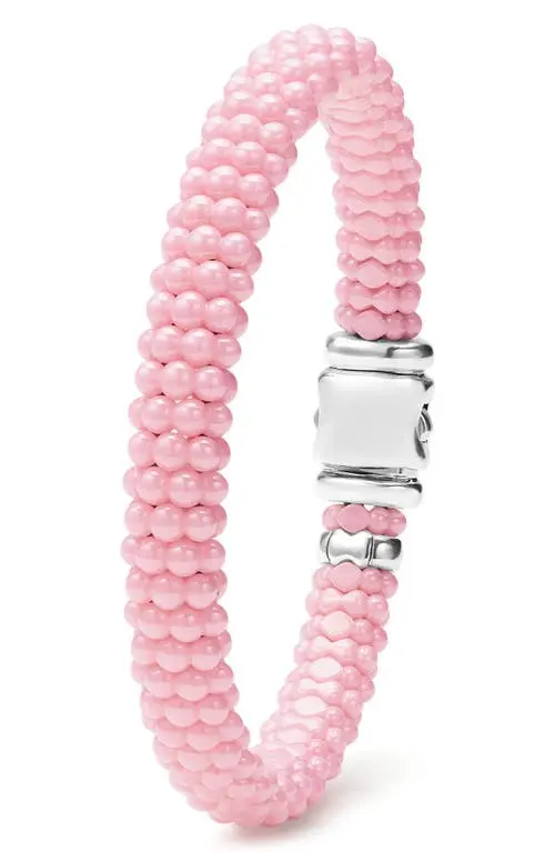 Lagos Caviar Ceramic Beaded Bracelet - Pink