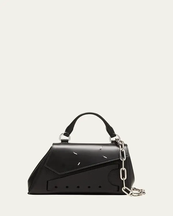 MAISON MARGIELA Snatched Micro Asymmetric Top-handle Bag - Black