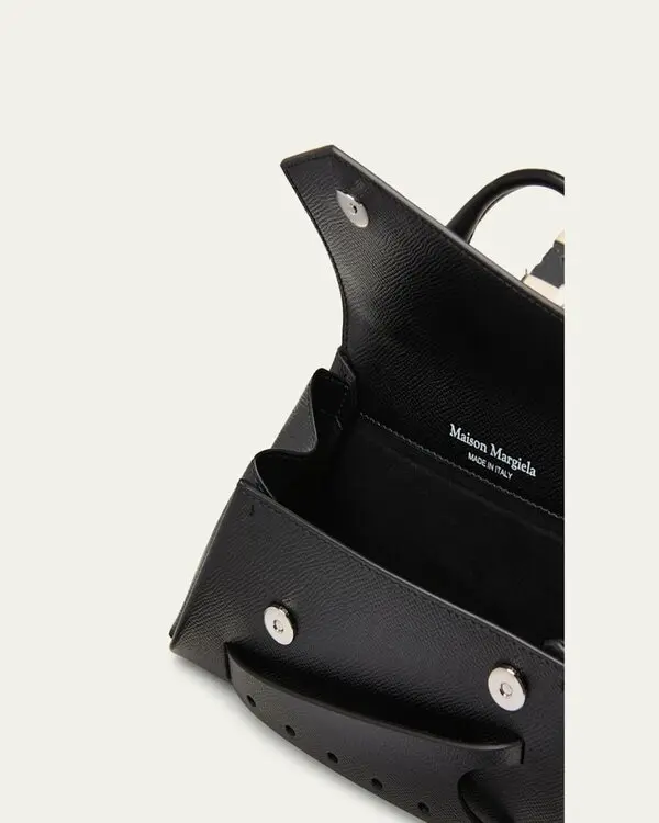 MAISON MARGIELA Snatched Micro Asymmetric Top-handle Bag - Black