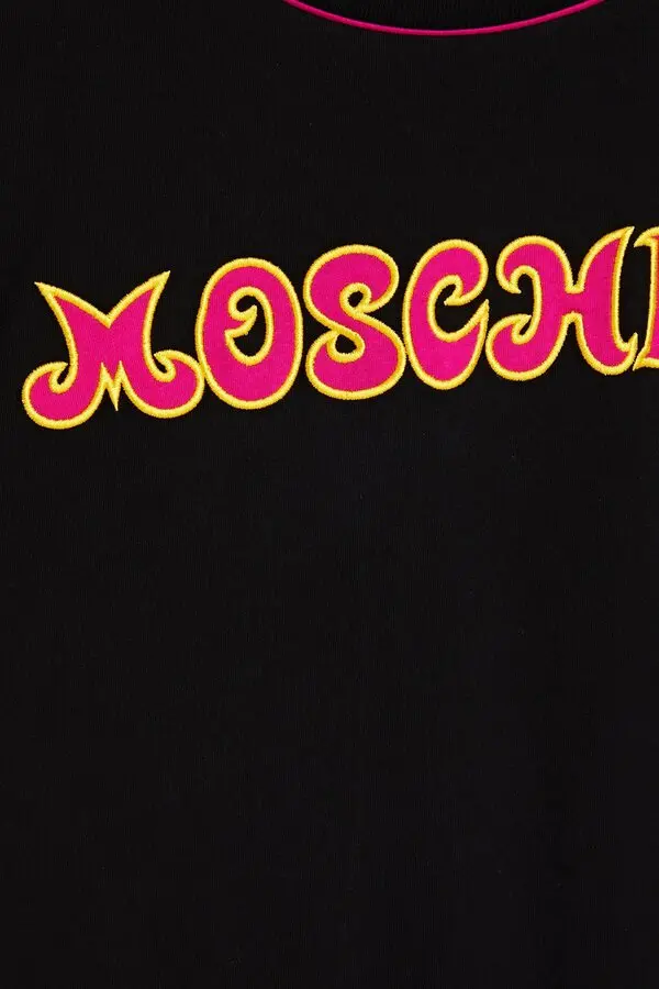 Moschino Embroidered Cotton-jersey T-shirt
