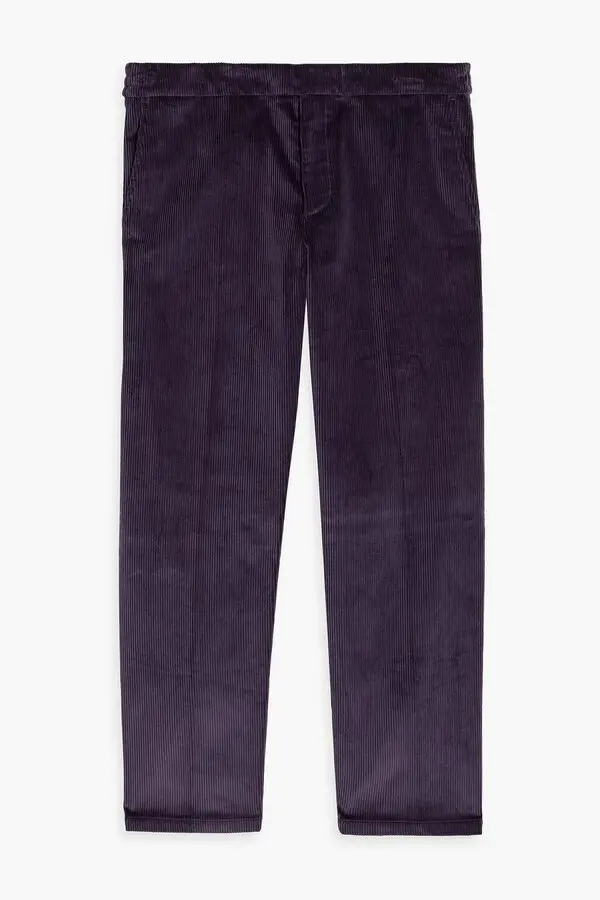 Dunhill Wool Corduroy Drawstring Pants - Grape