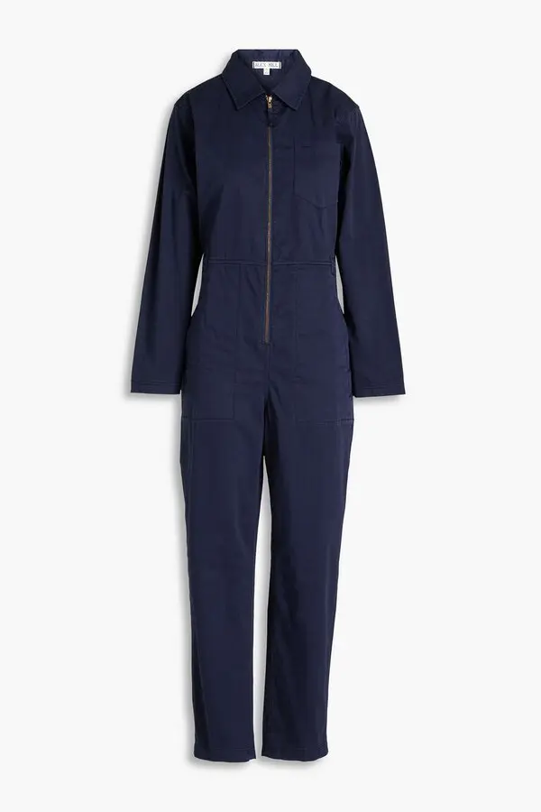 ALEX MILL Stretch-cotton Jumpsuit - Navy