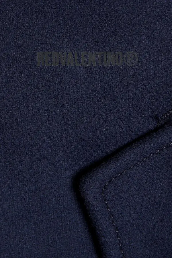 Red Valentino Cropped Wool-blend Bomber Jacket