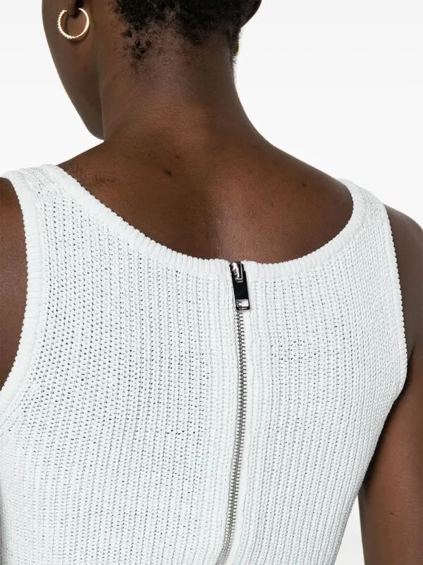 Aya Muse Belu Knitted Mini Dress - Blue | Editorialist