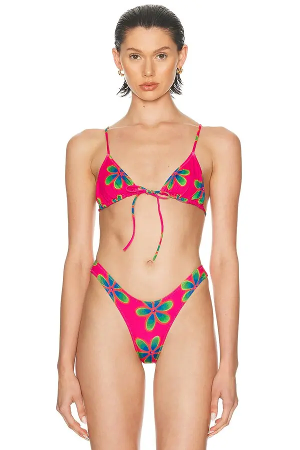 Heavy Manners X Elsa Hosk Triangle Bikini Top - Curiosity Leads To Trouble