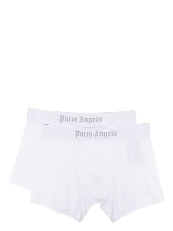 Palm Angels Logo-waistband Boxers - White