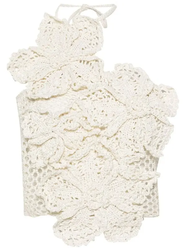 Cult Gaia Nazanin Crochet-knit Top