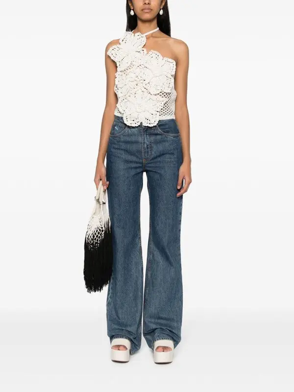 Cult Gaia Nazanin Crochet-knit Top