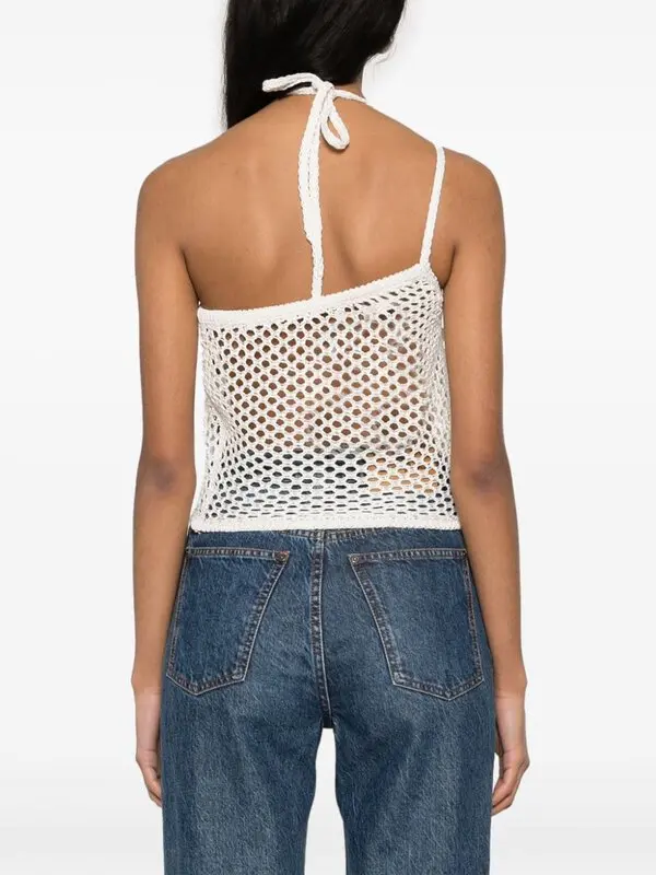 Cult Gaia Nazanin Crochet-knit Top