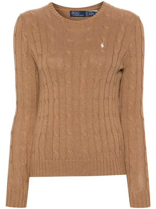 Polo Ralph Lauren Pony Motif Cotton Jumper - Brown