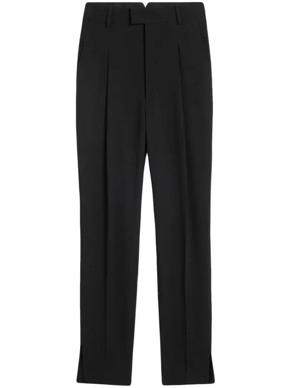 Ami High-waist Tapered Trousers - Black